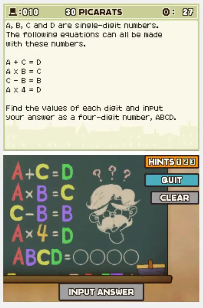 Professor Layton and the Curious Village: Puzzle 010 (EU) Answer ...