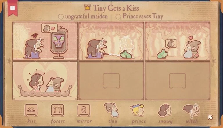 Storyteller - Tiny Gets a Kiss - Square Eyes Gaming